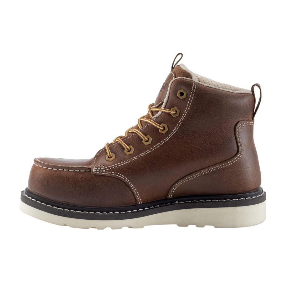 Avenger A7551 Women's Wedge Brown Carbon Toe Work Boot | Work Boot ...